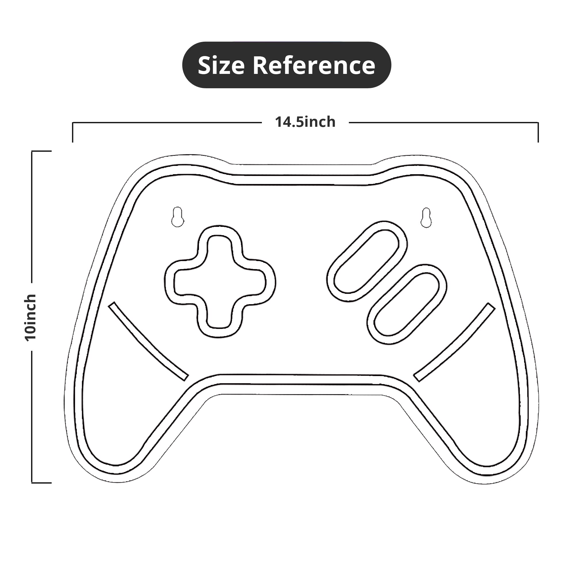 Lumoonosity Game Controller Neon Signs β Gamepad/Game Remote Neon Sign for Video/PC Gamer, Teen Boys' Gift - Game Zone LED Signs for Wall, Bedroom, Game Room Decor - Cool Gaming Console Neon Light