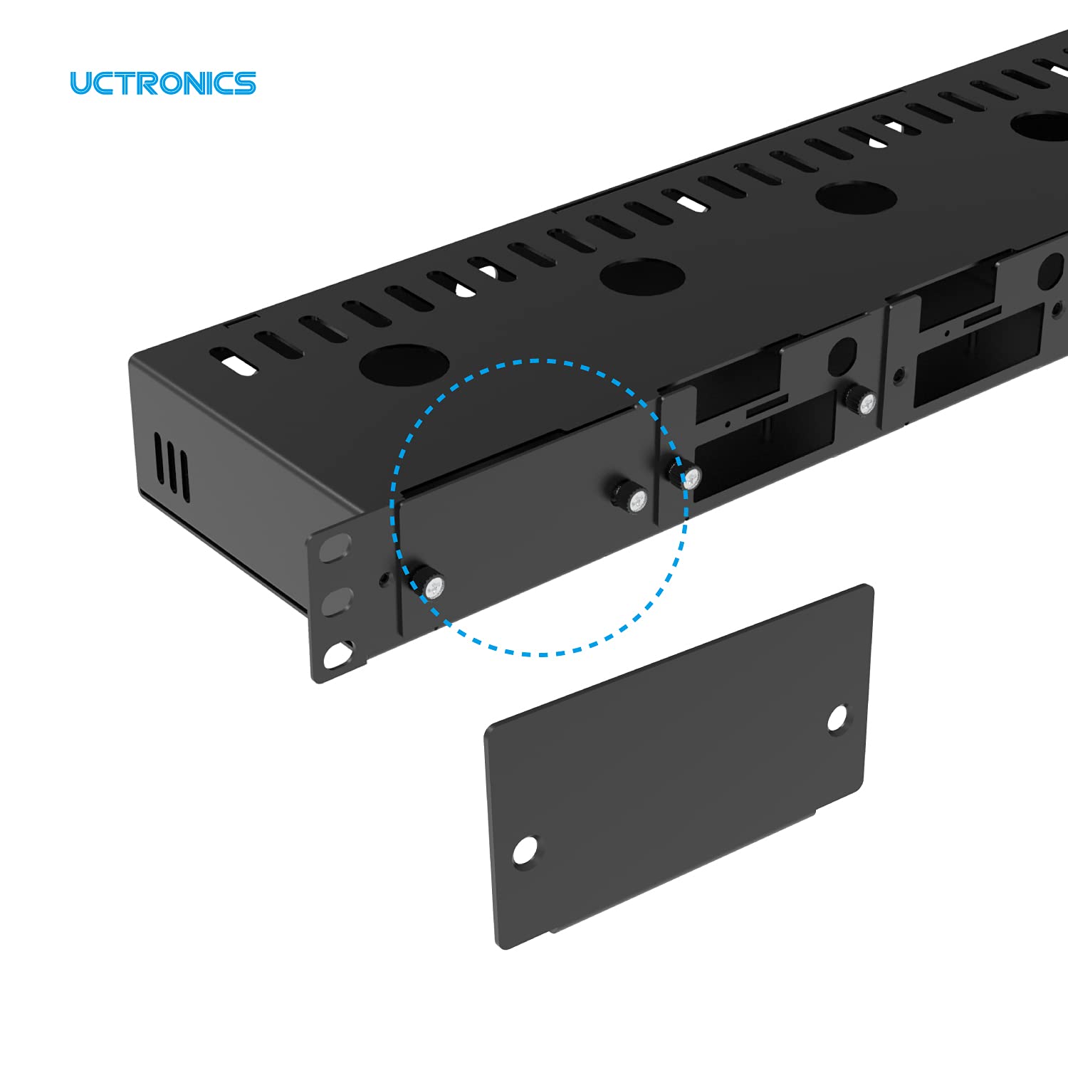 UCTRONICS Raspberry Pi Rackmount 2.0 Bundles with Free I/O Panel and Blank Cover