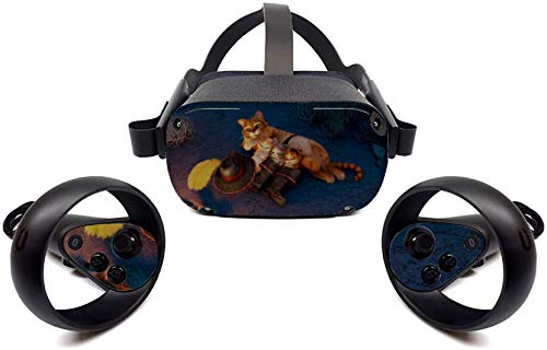 Oculus Quest Accessories Skins 3D Anime VR Headset and Controller Decal Sticker Protective ok anh yeu