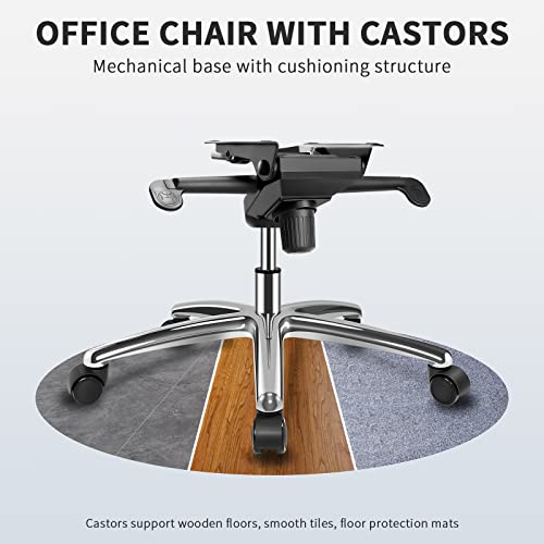 WAFTING Office Chair, Large and Tall Desk Chair, Adjustable Backrest Computer Chair with Thick Seat Cushion, 3D Adjustable Headrest, Lumbar Support and Armrest,Home Office Ergonomic Chair Black