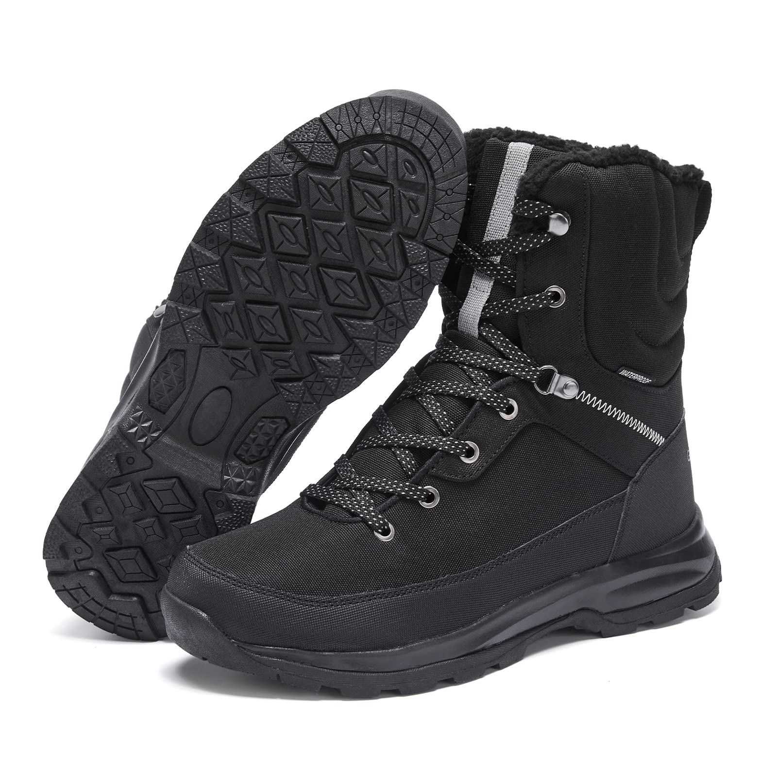 NS Hiking Boots-Men’s Waterproof Lightweight Outdoor Hiking Shoes Black