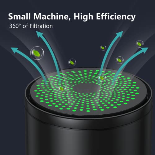 YYjop Air Purifiers for Home, Small Portable HEPA Air Purifier Remove Dust Smoke Odors, Air Cleaner for Car Bedroom Office Desktop Small Room