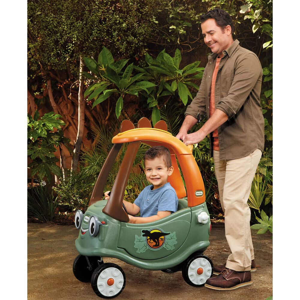 little tikes T-Rex Cozy Coupe by Dinosaur Ride-On Car for Kids, Multicolor Large