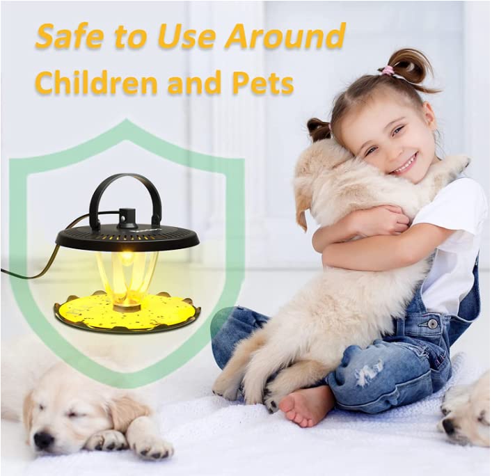 Redeo Flea Trap Refills Discs 8 PCS Sticky Pad Refills 6 Inch Natural Glue Board Replacement for Fleas Bugs, Odorless and Safe for Family and Pets