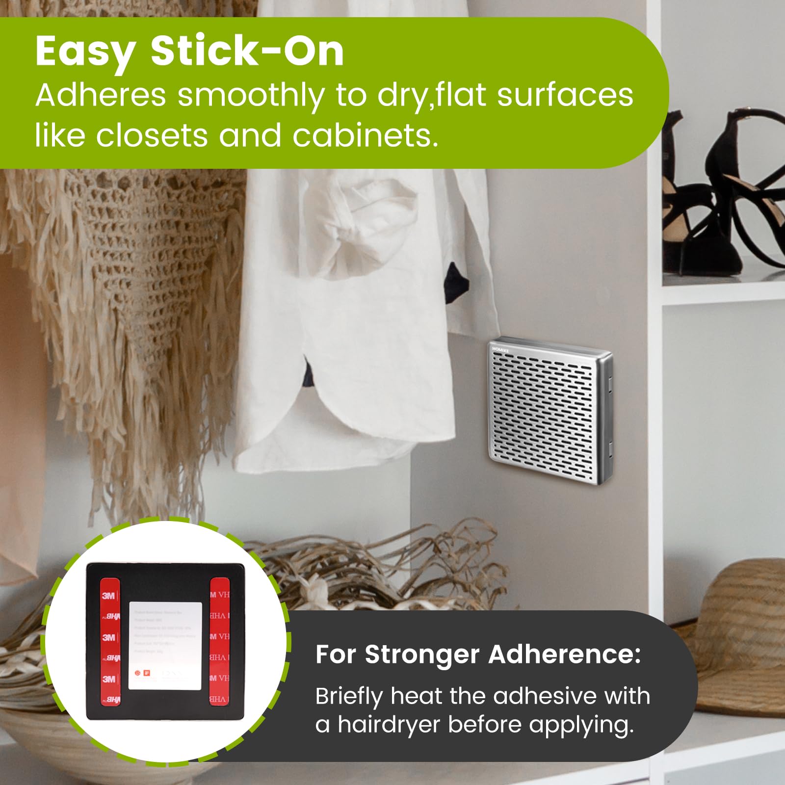 Refrigerator Deodorizer,10 Years Long Fridge Odor Eliminator,Car Air Freshener,Closet Odor Absorber,Outperforms Baking Soda and Bamboo Air Purifying Bags,White
