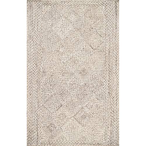 Lauren Liess Celestine Trellis Jute Area Rug, 8x10, Natural