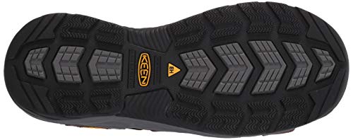 KEEN Utility Men's Atlanta 2 Cooler Plus Low Steel Toe Slip On Non Slip Work Shoes, Cascade Brown/Black, 9 Medium US
