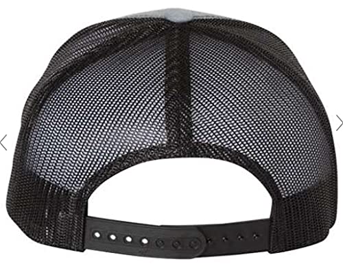 Oregon Trucker Hat - Snapback Mesh Baseball Cap w/Oregon is a Beaver State Woven Patch (Heather Grey/Black)