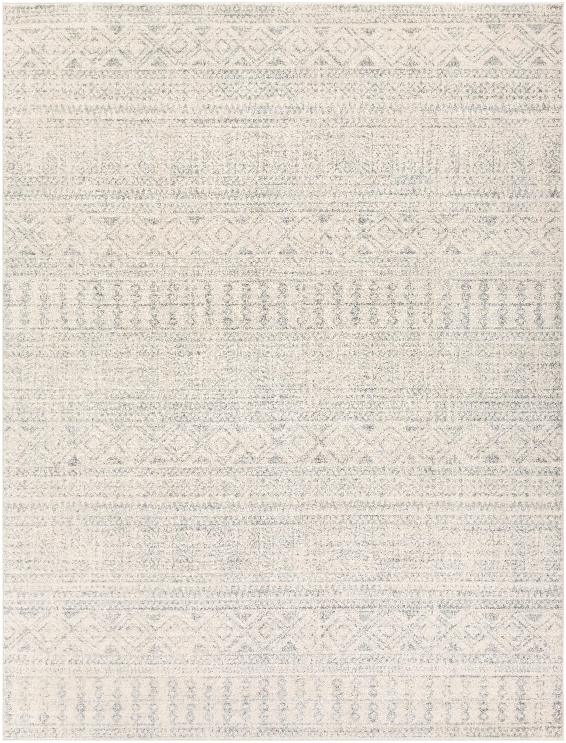 Livabliss Victor Bohemian Moroccan Area Rug,7'10" x 10'3",Gray