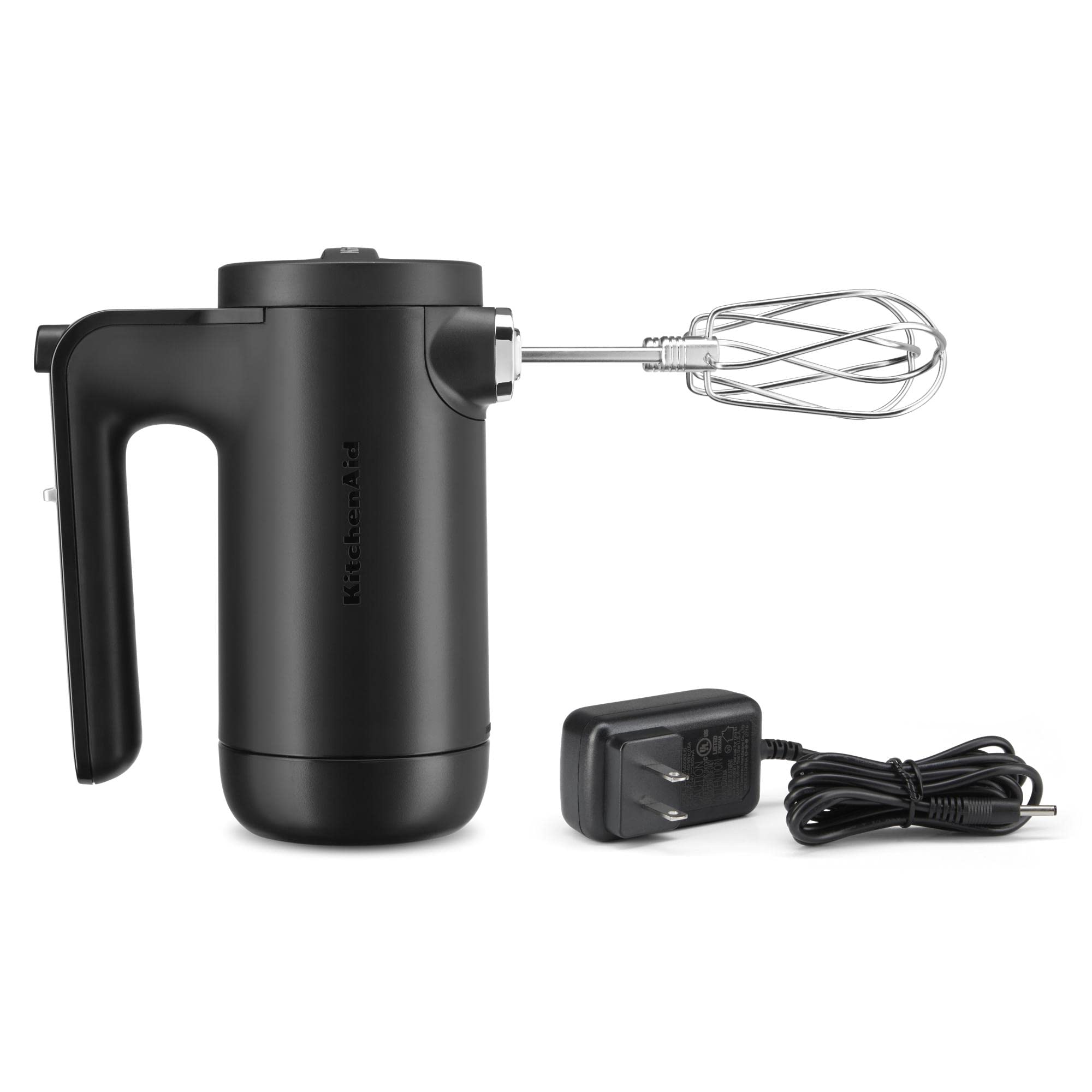 KitchenAid Cordless Variable Speed Hand Blender with Chopper and Whisk Attachment - KHBBV83 (Matte Black) and KitchenAid Cordless 7 Speed Hand Mixer - KHMB732 (Matte Black)
