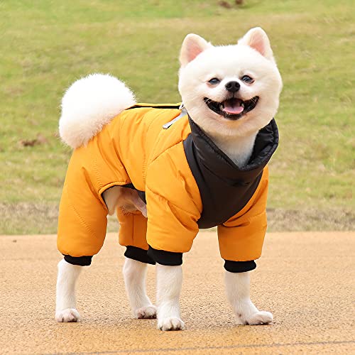 Windproof Warm Full Body Coat for Small Dogs Waterproof Small Dog Coats for Puppy Quality Puppy Winter Clothes Reflective Outdoor Snow Jacket