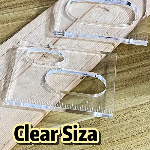 Pack of 4 Grommet/Oval Inlay Templates, Decorative and Router Templates for Woodworking