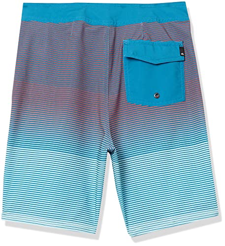 Quiksilver Boys' Surfsilk Massive YTH 17 Boardshort Swim Trunk, Seaport, 27