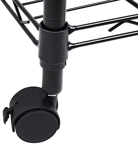 Simple Deluxe Heavy Duty 5-Shelf Shelving Unit 1250Lb Capacity, 29.92" D x 13.98" W x 62.99" H, 5 Tier, Black