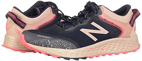 New Balance Women's Fresh Foam Arishi Trail V1 Running Shoe, Saturn Pink/Guava, 9