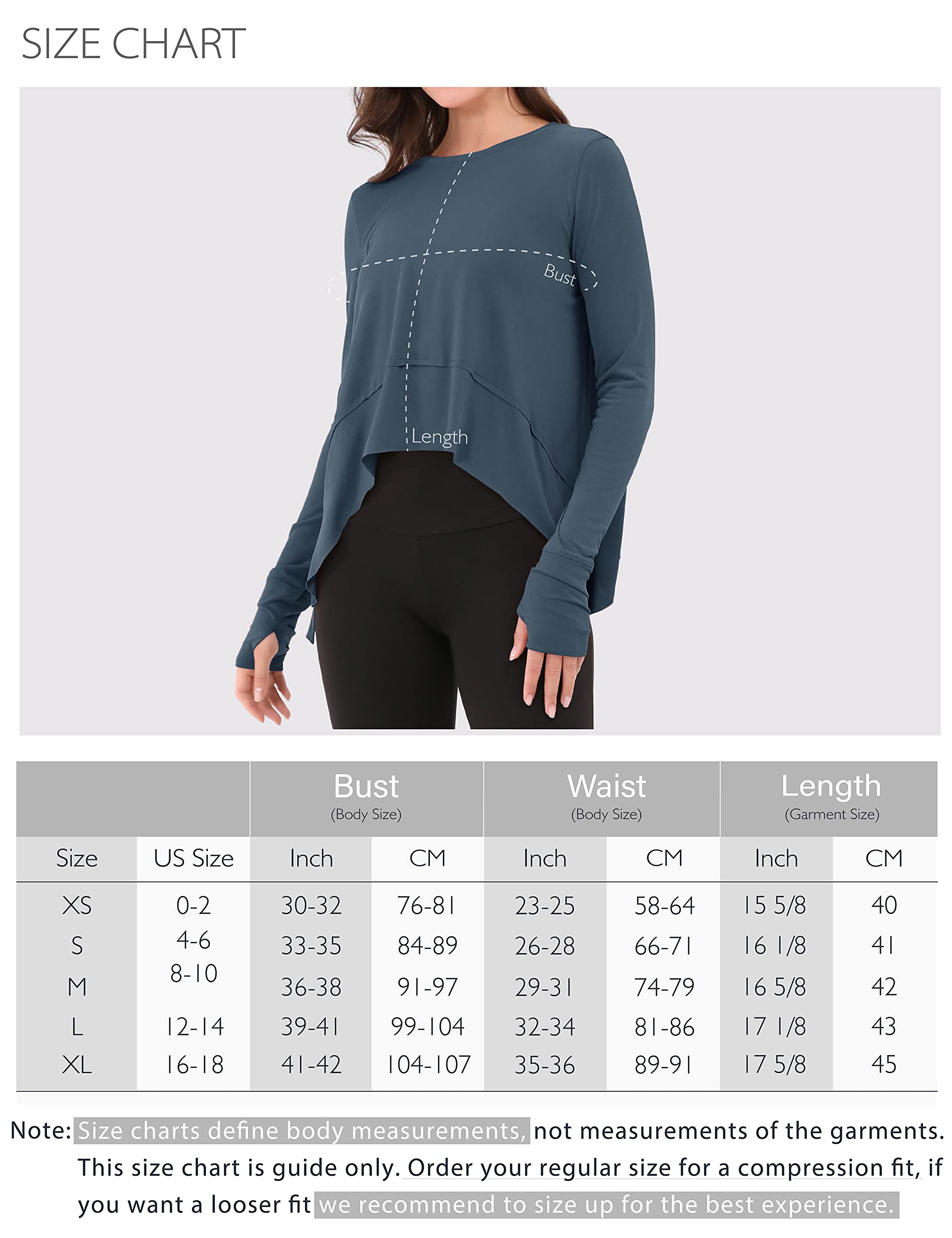 ODODOS Soft Modal Long Sleeve Crop Top for Women with Thumb Hole Athletic Gym Workout Cropped Yoga Shirts, White, Large