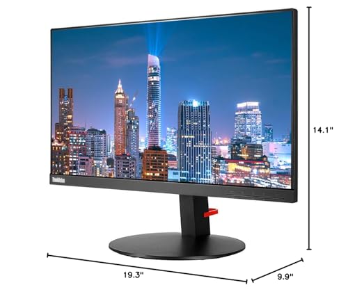 Lenovo ThinkVision T22i-10 21.5 Inch FHD (1920 x 1080) LED Backlit LCD IPS Monitor (61A9MAR1US) 2-Pack