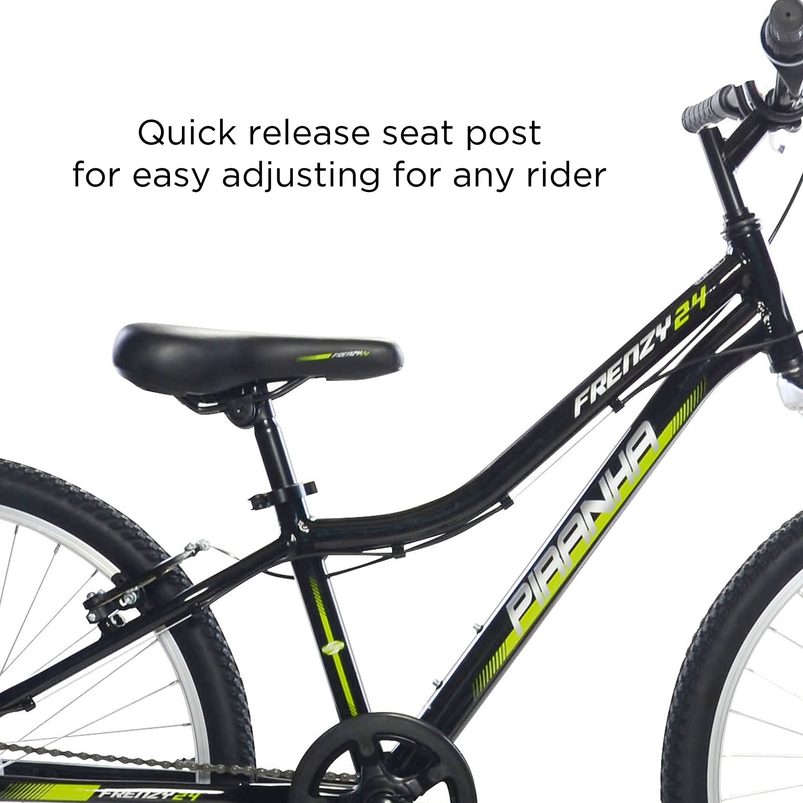 Piranha Frenzy 24 inch Kid's Bicycle, Black