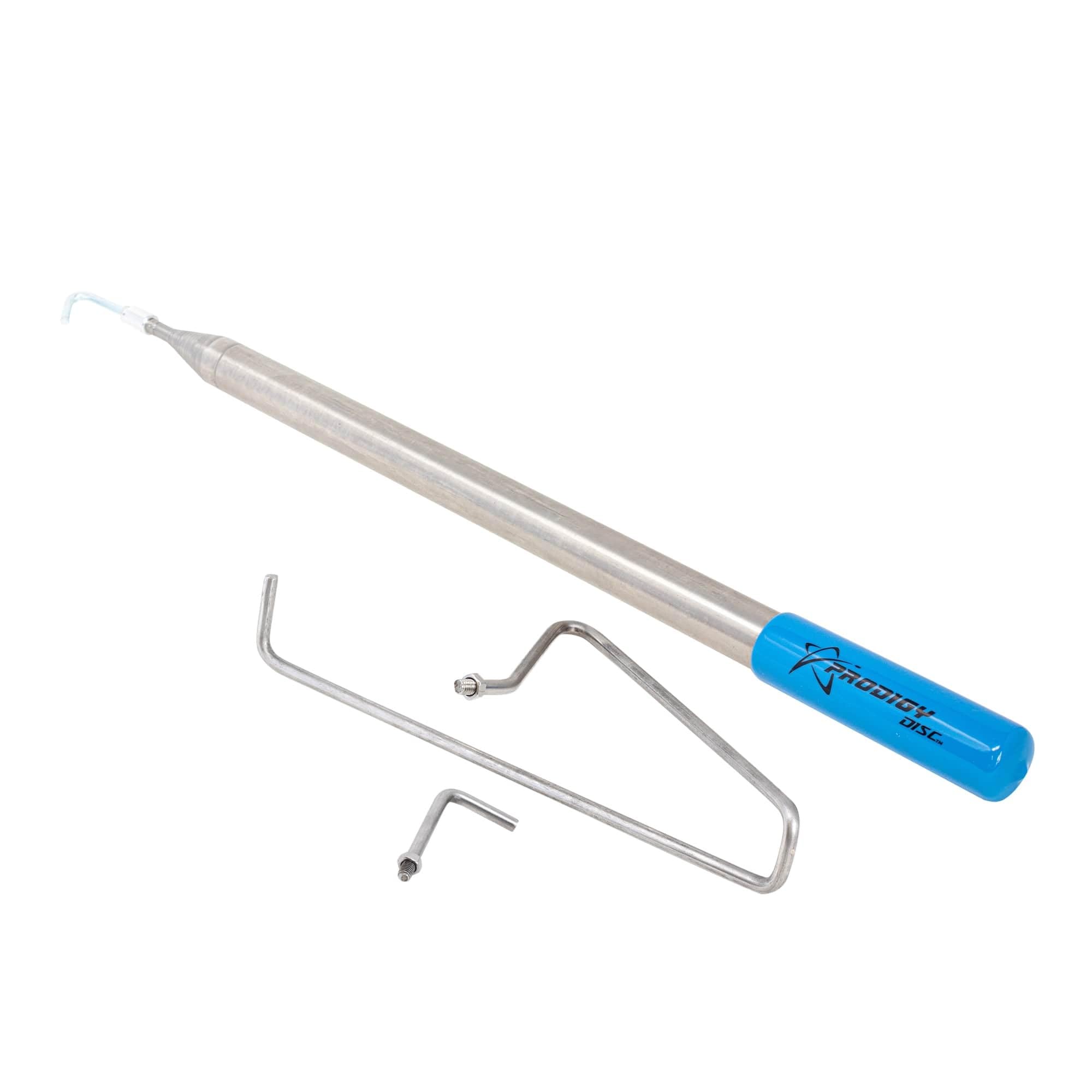 Prodigy Disc Golf Retriever | Extends up to 14ft | Frame & Hook Head Design | Easily Retrieve Discs from Creeks & Trees | 3 Different Attachments | Perfect Disc Golf Retriever Pole
