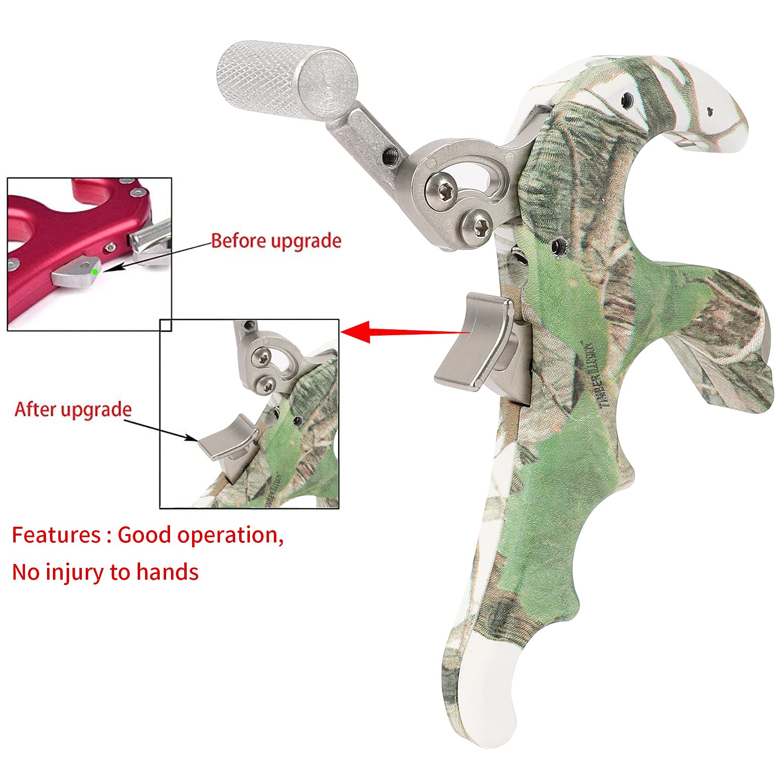 Majarro Compound Bow Release Aid 4 Fingers Compound Bow Release Aids Gear Compound Bow Button Release Aids Trigger Hunting Accessory