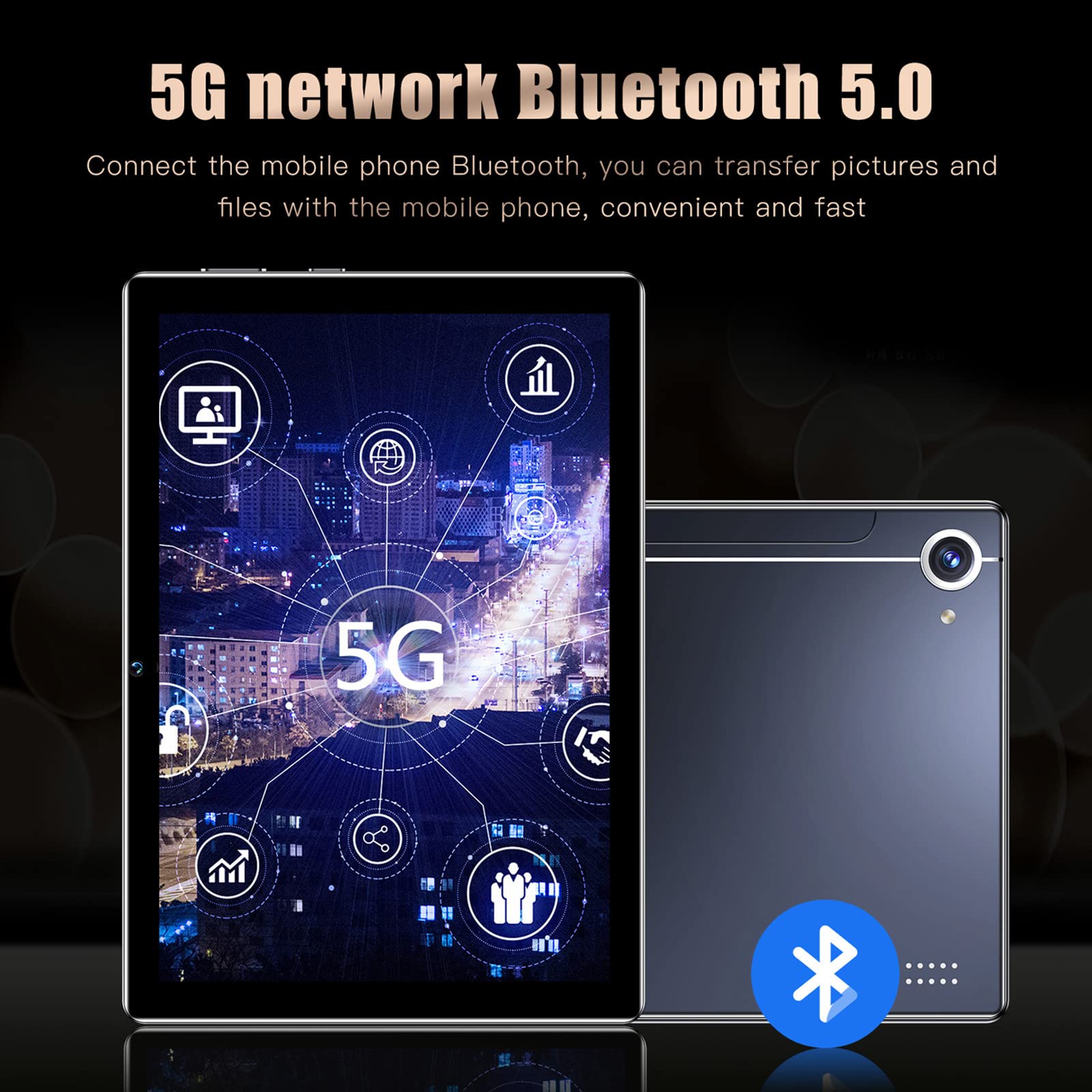 Tablet 8", 1GB+16GB Tablets, 3500 mAh Battery, Dual Camera, HD Touchscreen, Android Tablets PC, 10mm Thin Body, WiFi-Bluetooth Unlocked Phablet, The Gift for Kids/Friends (Silver)