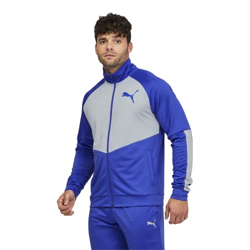 PUMA Men's Contrast Jacket 2.0, Royal Sapphire-Platinum Gray, XX-Large