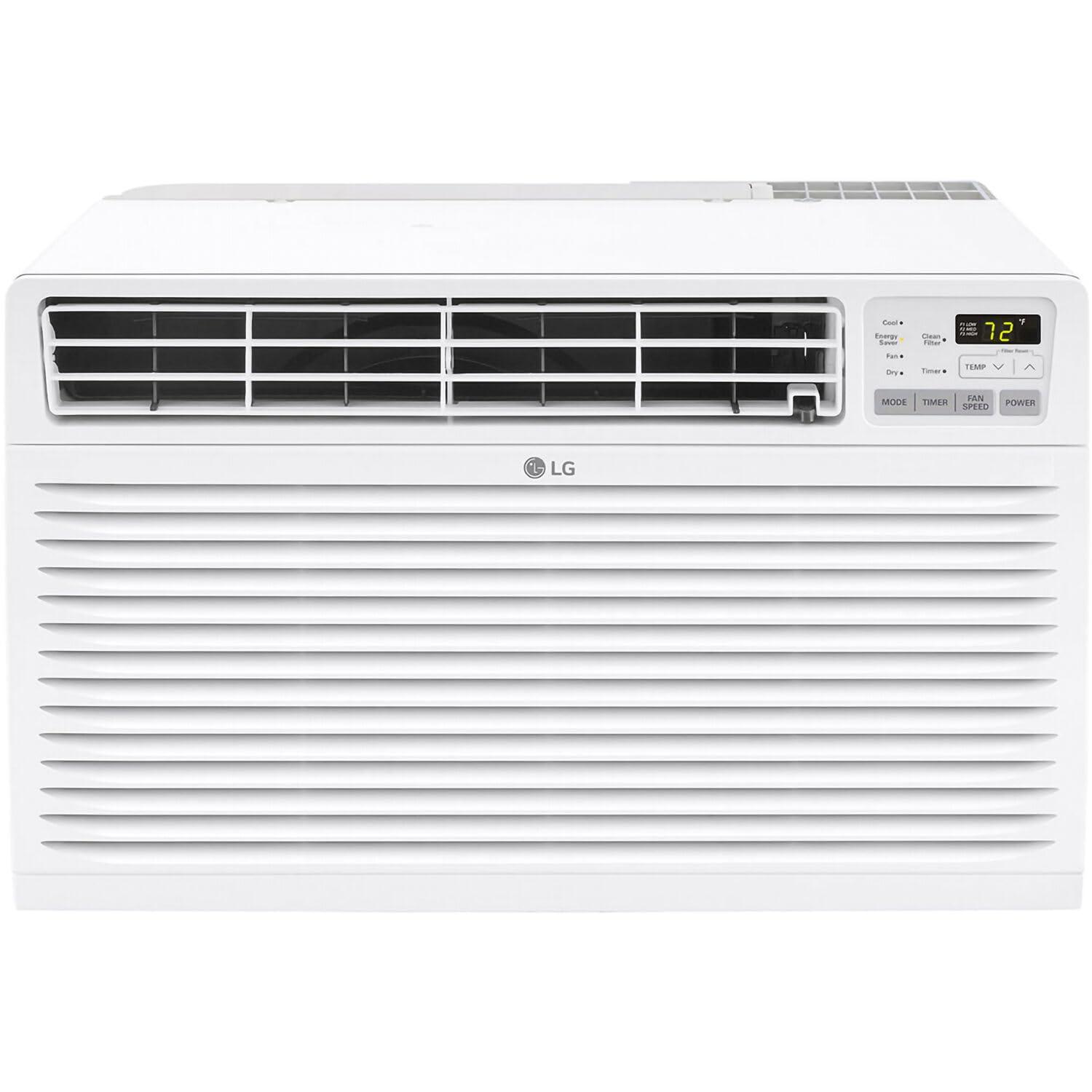 LG 14,000 BTU Through the Wall Air Conditioner, 230/208V, Cools 750 Sq.Ft. for Bedroom, Living Room, Apartment, Electronic Control w/Remote, 3 Cooling & Fan Speeds, 4-Way Air Deflection, Auto Restart