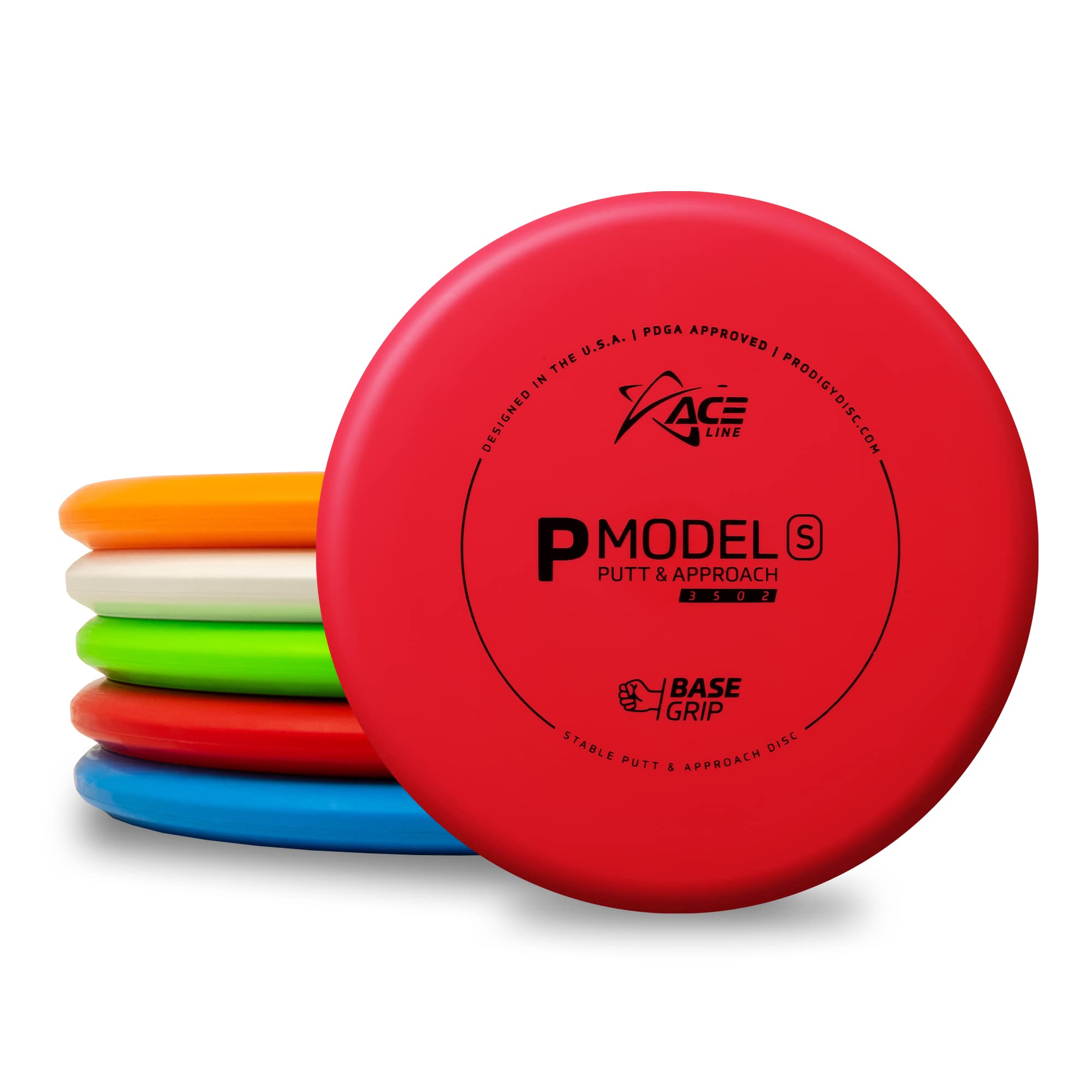 Prodigy Disc P Model S 10-Pack | Disc Golf Putter Pack of 10 | Straight Flying Putt & Approach Disc | Grippy Plastic | Disc Golf Putter Set for Putting Practice | Increase Your Consistency | 170-175g