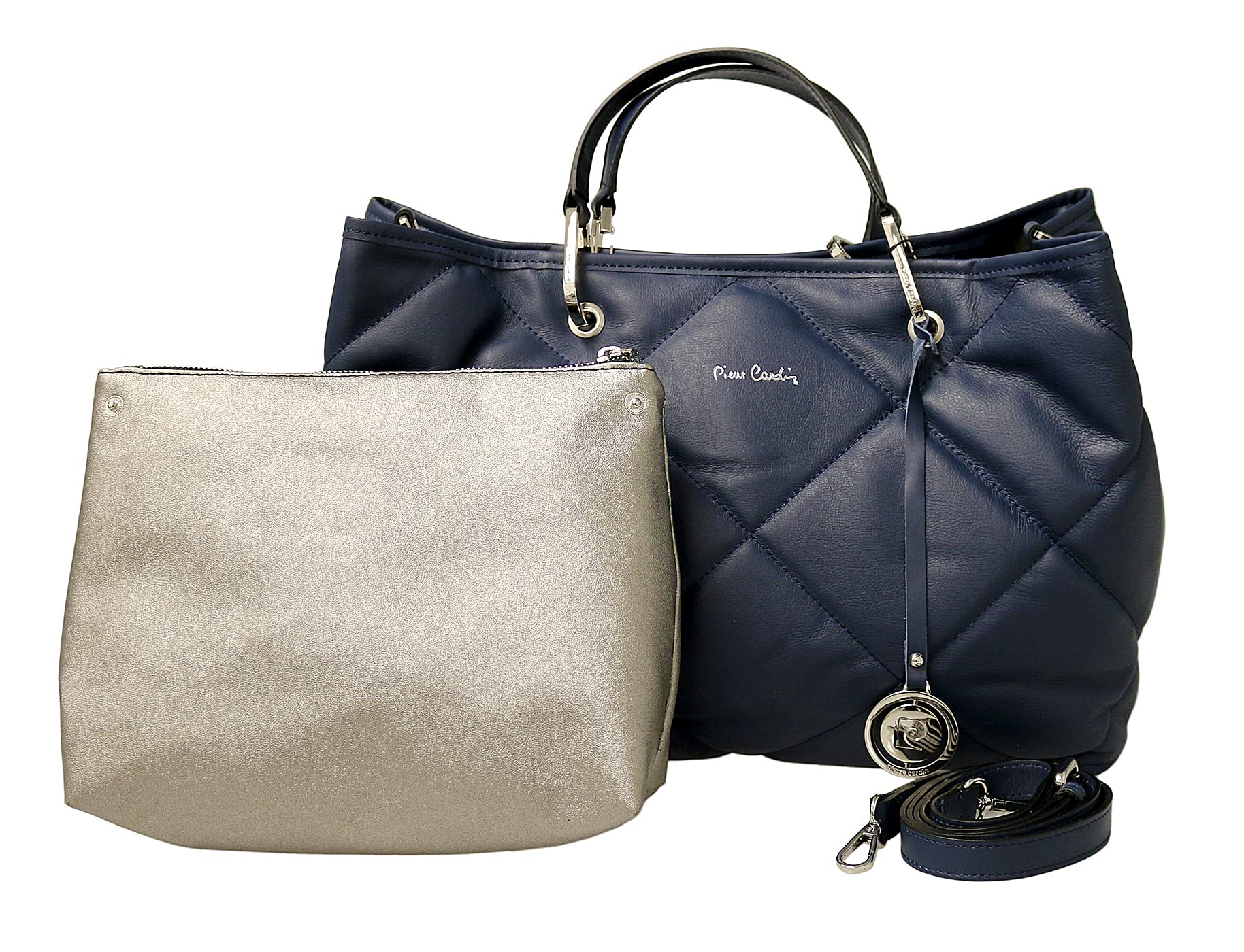 Pierre Cardin Large Jeans Soft Quilted Shopper Tote for womens