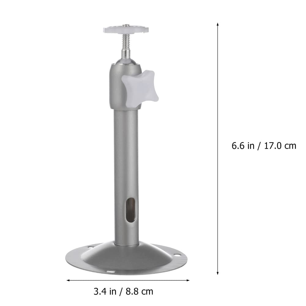VizGiz 2 Pack Surveillance Camera Bracket Universal Security CCTV Camcorder Holder Stand Aluminium Alloy 17cm Long Arm 1/4 inch Screw Ceiling Mount for Indoor Outdoor IP Cam System DVR Projector