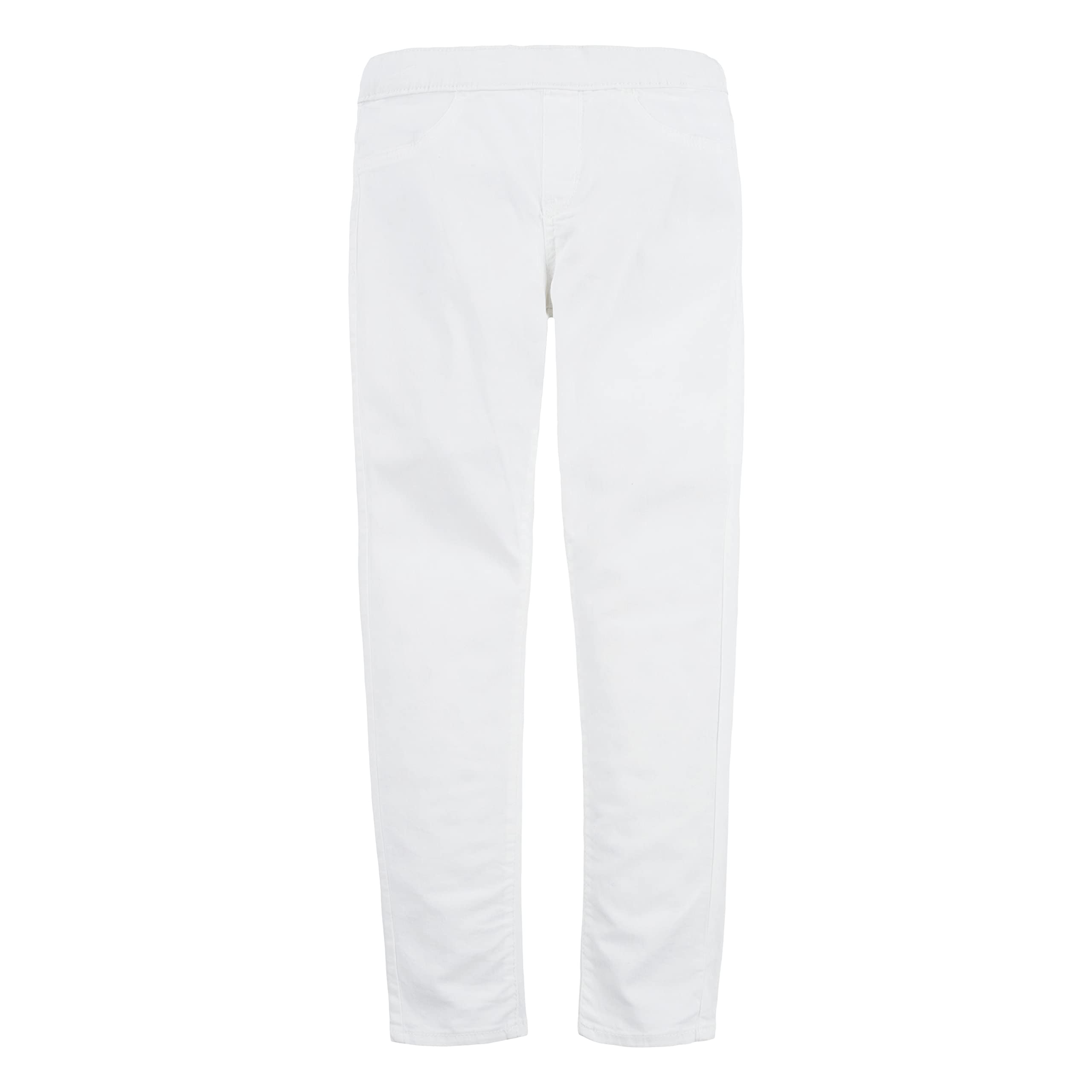 Levi's Girls' Skinny Fit Pull On Jeggings, White, 16