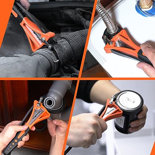 ValueMax 2-piece Strap Wrench Set, Adjustable Wrench with Max Diameter 4" (Small) and 6"(Large), Oil Filter Wrench Set, Jar Opener, Shower Head Wrench, Water Filter Wrench