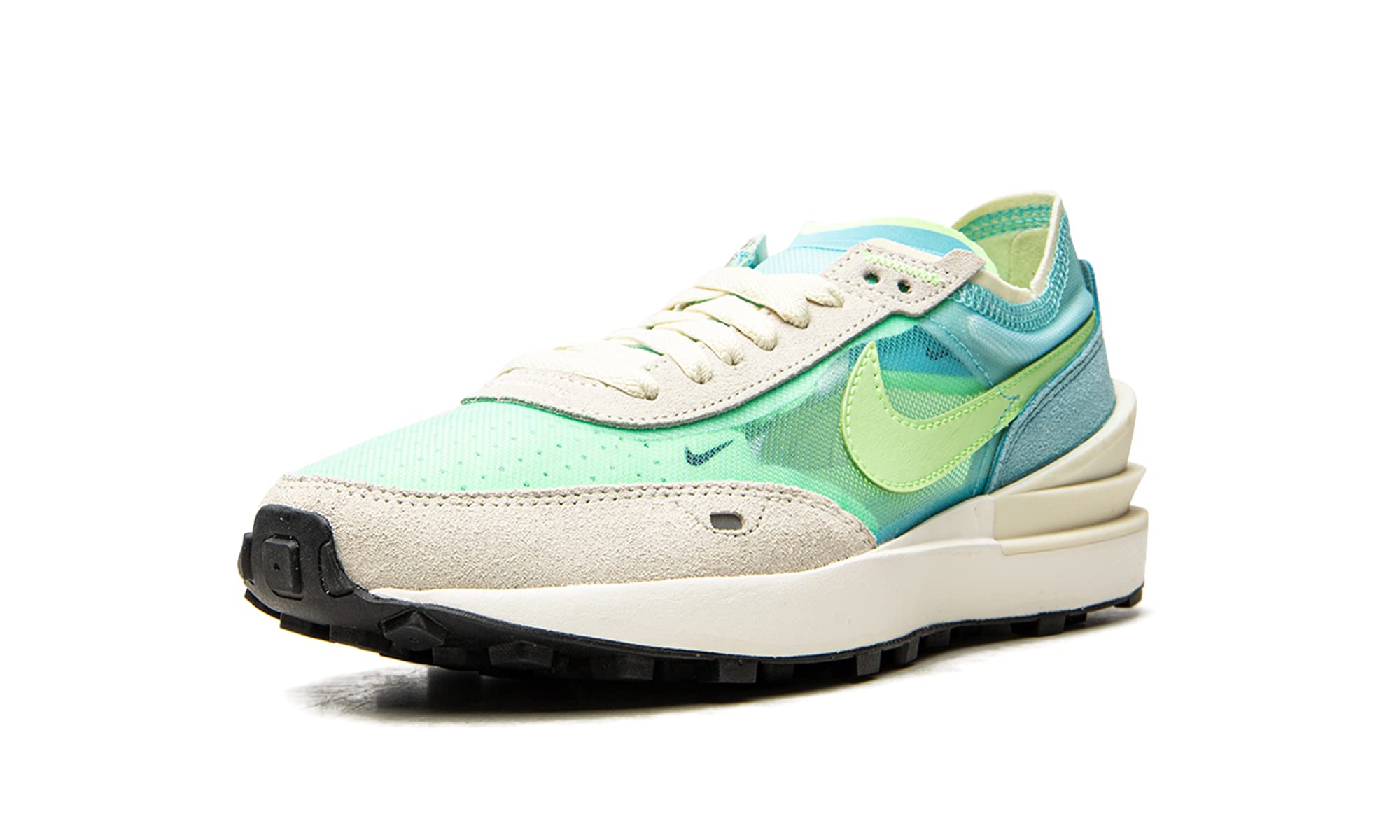 Nike Womens WMNS Waffle One DC2533 401 Bleached Aqua/Lime - Size 6W