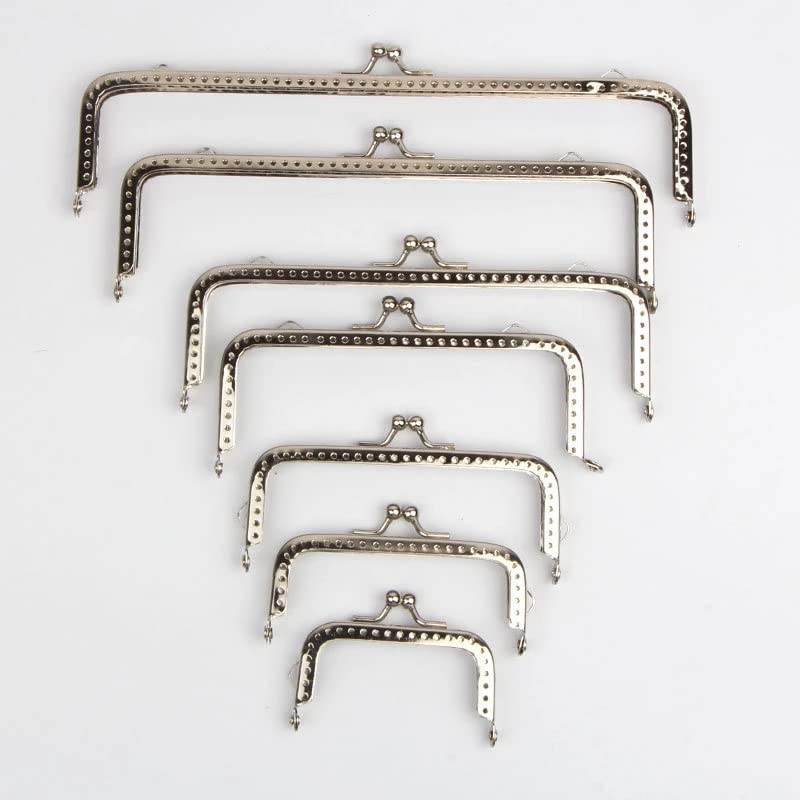 QUUL Square Metal Frame Purse Handle Clutch Bag Handbag Accessories Making Purse Clasp Lock Metal Clasp Bags (Color : D, Size : 6.5cm)