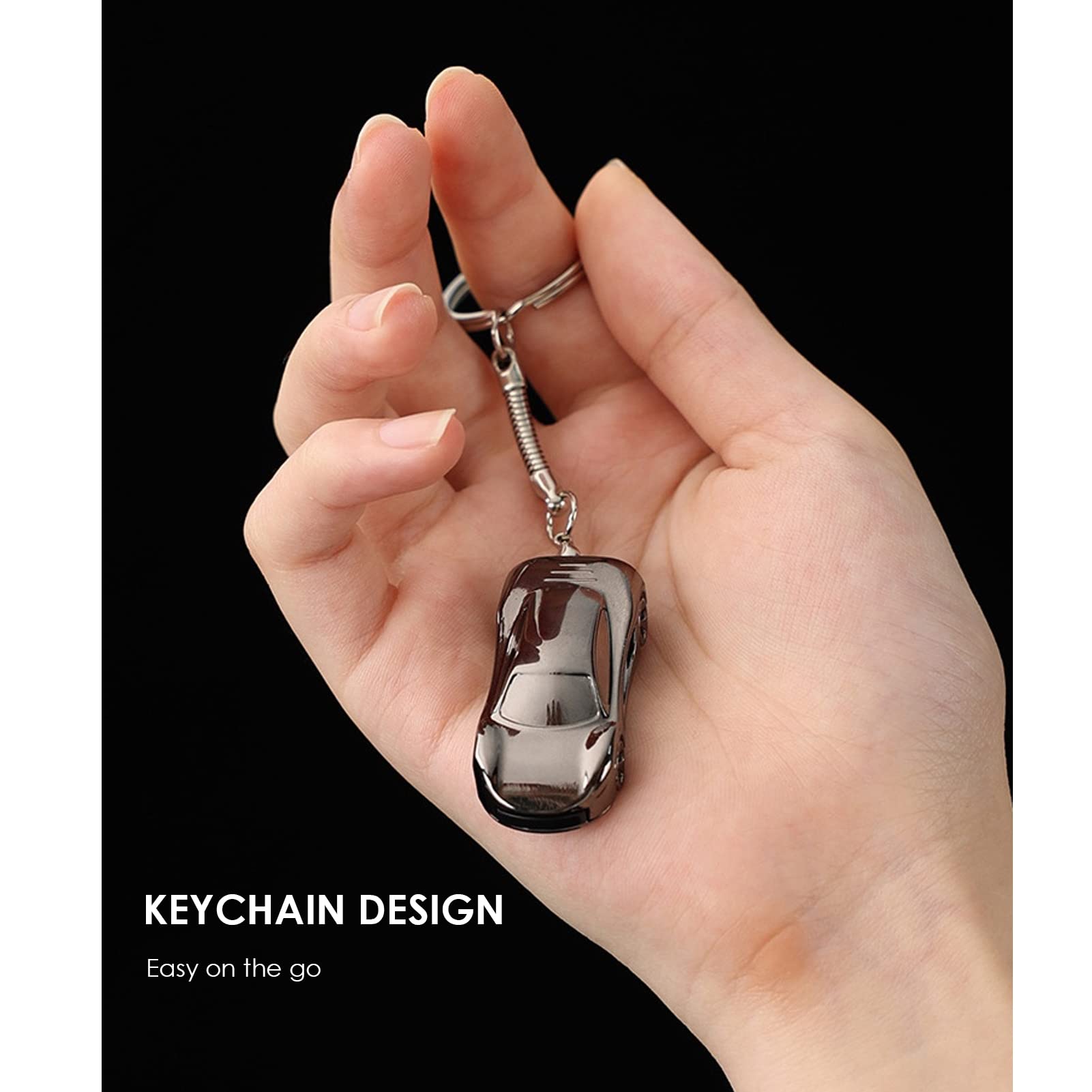 USB Flash Drive, Car Shaped USB 2.0 Thumb Drive Memory Stick, Novelty USB 2.0 Flash Thumb Drive Keychain, with Lanyard (Black)