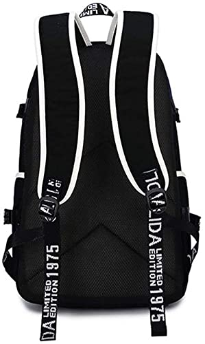 MESUZ JoJos Backpack Bizare Adventure Backpack Bookbag (Black 2)