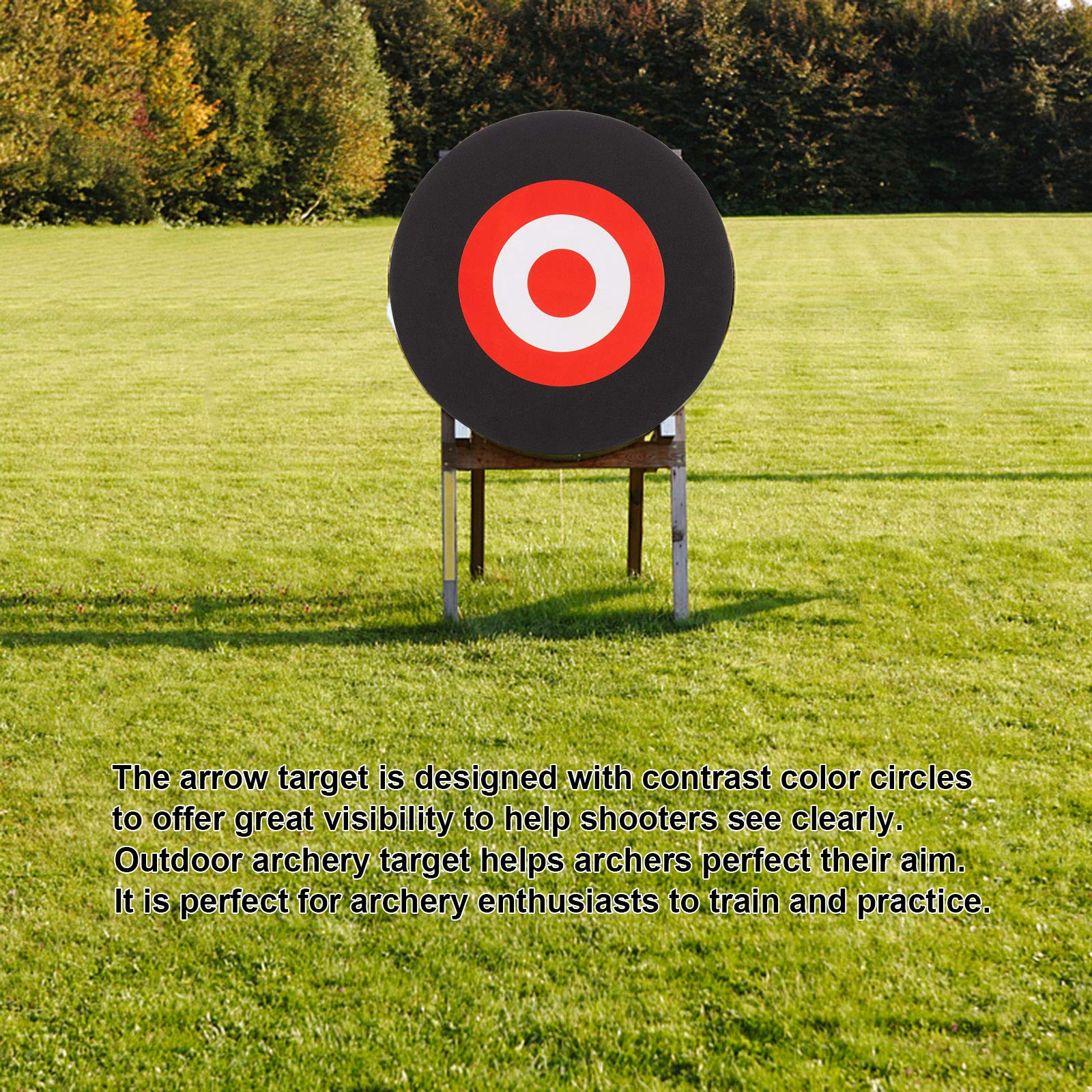 NZXVSE EVA Foam Arrow Target, Round Lightweight Archery Target, Healing Bow Moving Hunting Shooting Practice Target, Compound Bow Archery Targets Black
