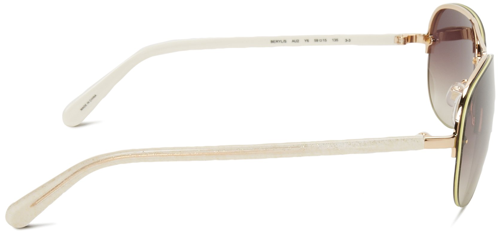 Kate Spade New York Women's Round Fashion Sunglasses, Rose Gold, One Size