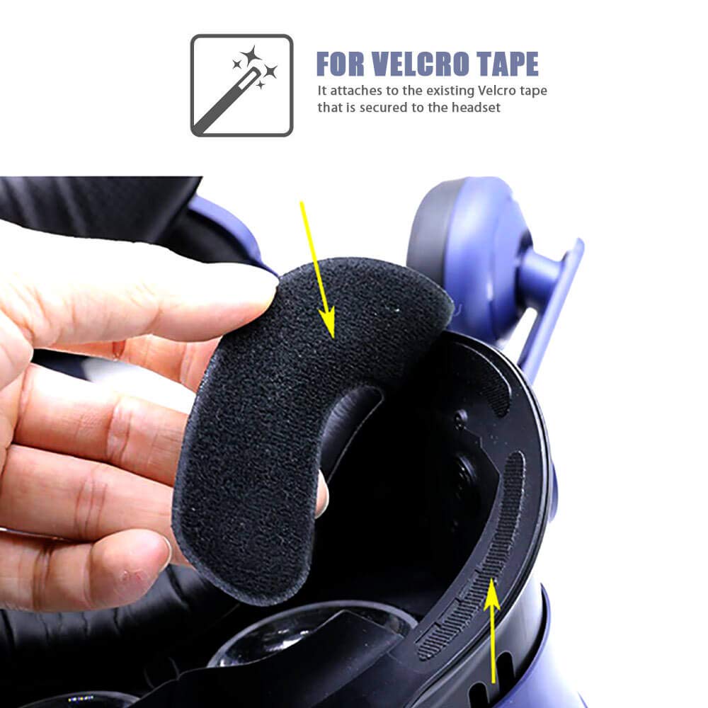 KIWI design Face Cushion for HTC Vive Pro, VR Face Cover Foam Replacement Pads for HTC Vive Pro 3 Packs 12mm/10mm/6mm with a Cleaning Kit