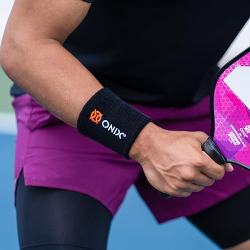 ONIX Pickleball Sweat Absorption Wristband β Black