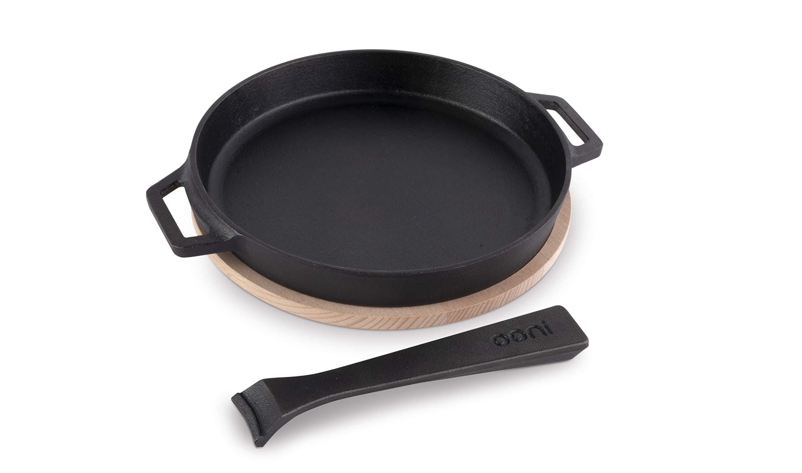 Ooni Cast Iron Skillet - Cast Iron Pan - Cast Iron Skillet with Removable Handle - Cast Iron Frying Pan - Pre-Seasoned Oven Safe