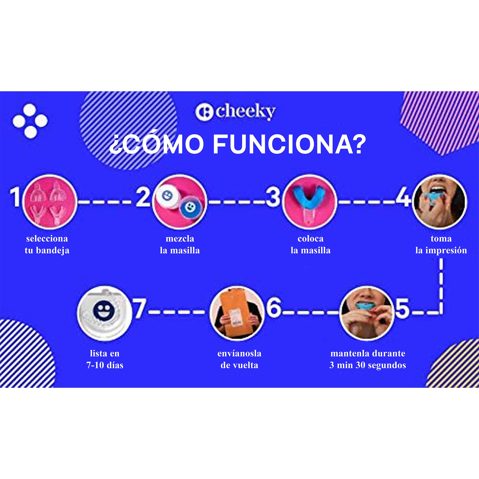 Retenedores de Dientes Cheeky | Los Mejores Protectores para Dientes Ortodoncia | Protector Bucal Contra el Bruxismo | Protectores para Los dientes para bocxear, Dolores de cabeza/Cuello, TMJ