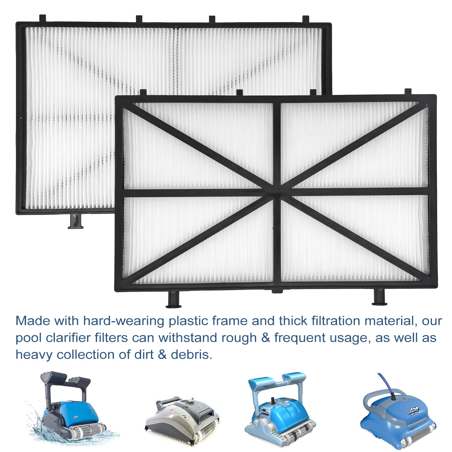 Ultra Fine Cartridge Filter Panels Part Number: 9991432-R4 Robotic Pool Cleaner Filter m400, m500, Nautilus CC Plus