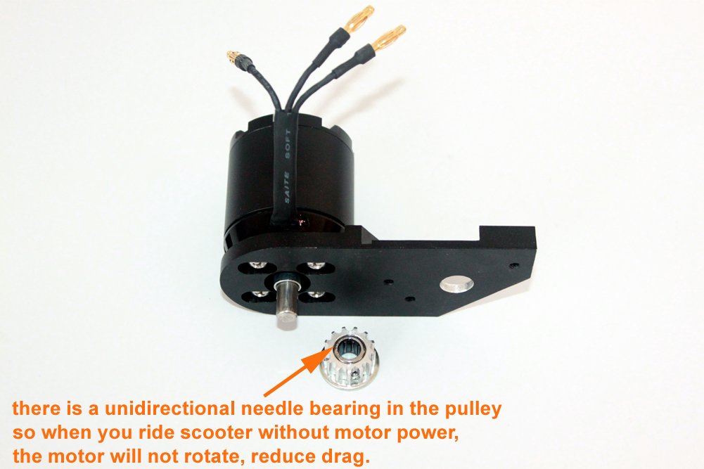 L-faster Scooter Conversion Kit for Town 9EF Customized Motor Device for Town 9 Scooter Lightest Scooter Drive (Kit with Motor)