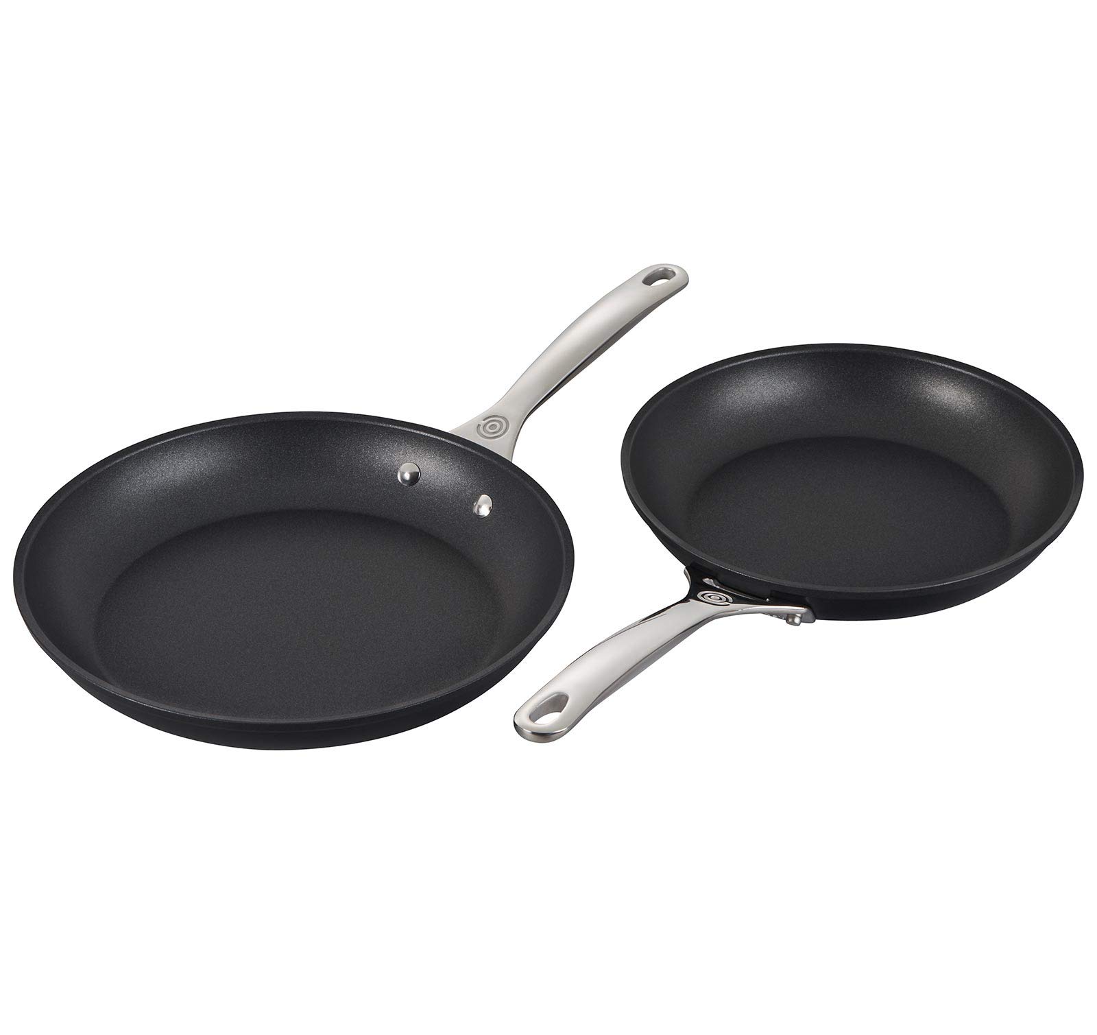 Le Creuset 8 Piece Multi-Purpose Enameled Cast Iron with SS Knobs, Stoneware, and Toughened Nonstick PRO Fry Pan Complete Cookware Set - Oyster