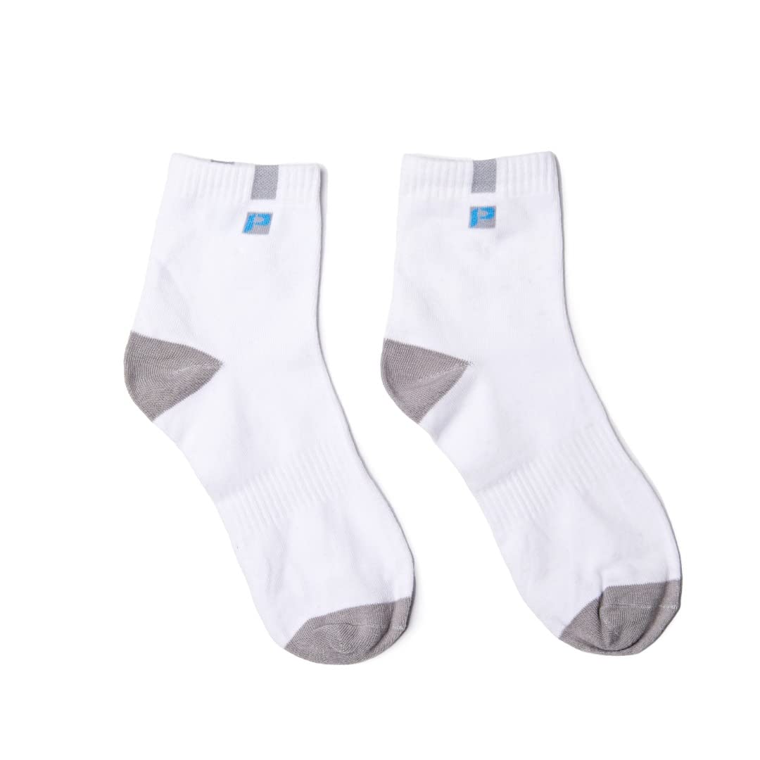 PROFITTERS ,Pack of 8-Pair Ankle Socks for Men (White Color) - size US 6-11