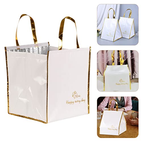 UPBEER 2pcspacking Take-Out Wrapping Multi-Function Carrying Design Thermal Bag Casserole Reusable Cold Cake Pizza Convenient Basket Delivery Lunch Camping Take Fresh-Keeping with Tote