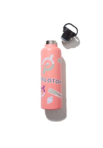 Peloton 25oz Stainless Steel Sticker Bottle, Orange