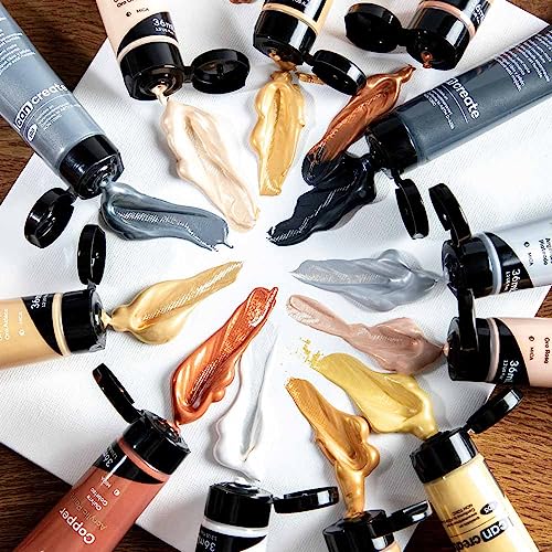 Mont Marte Gold Paint Series Set 12pc x 36ml