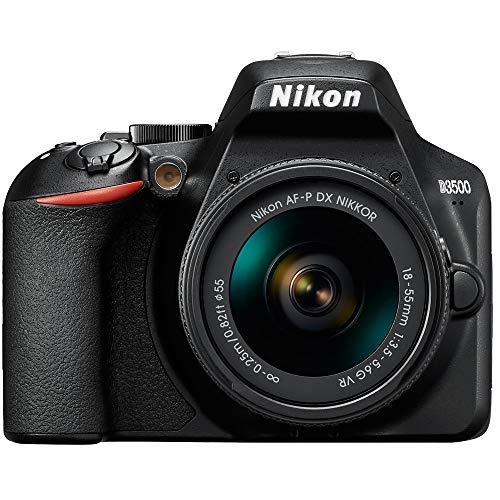 Nikon 1588 D3500 24.2MP DSLR Camera with AF-P 18-55mm VR Lens & 70-300mm Dual Zoom Lens Kit Bundle with 64GB Memory Card, DSLR Value Pack and Accessories (12 Items)